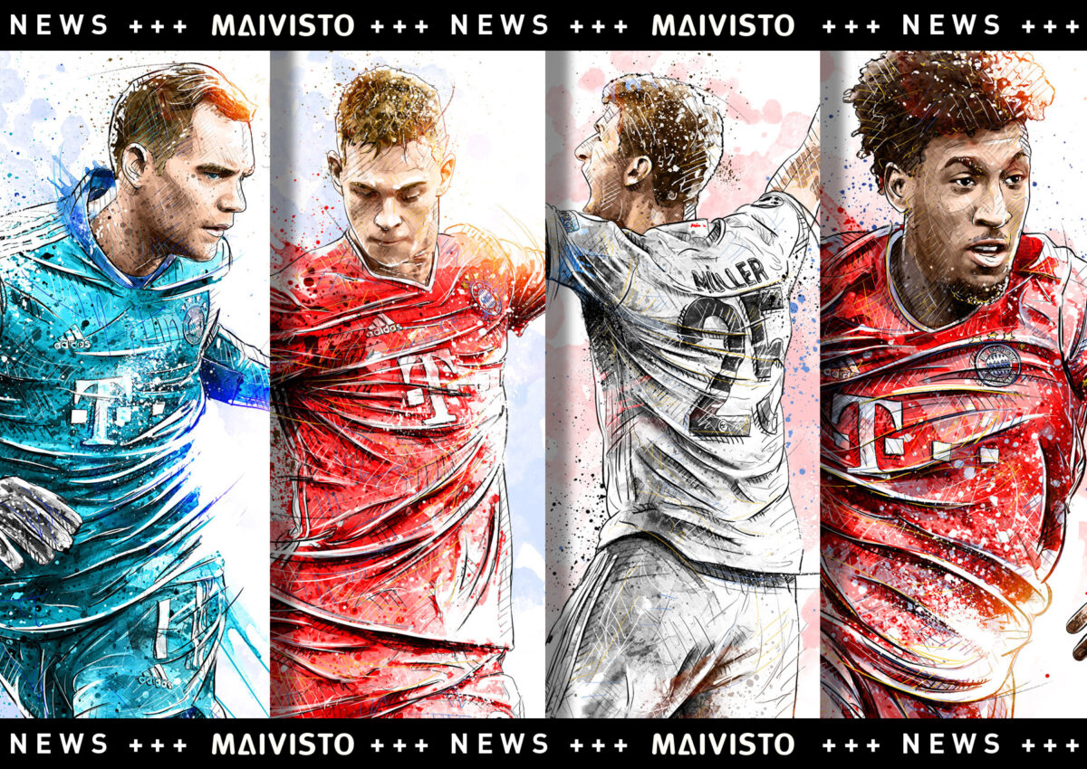 Football Illustrations For FC Bayern Munich On Behance - Sergio’s Open ...
